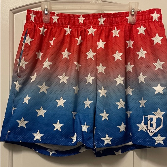 Baseball Lifestyle 101 | Shorts | Mens Baseball Lifestyle Red White And ...